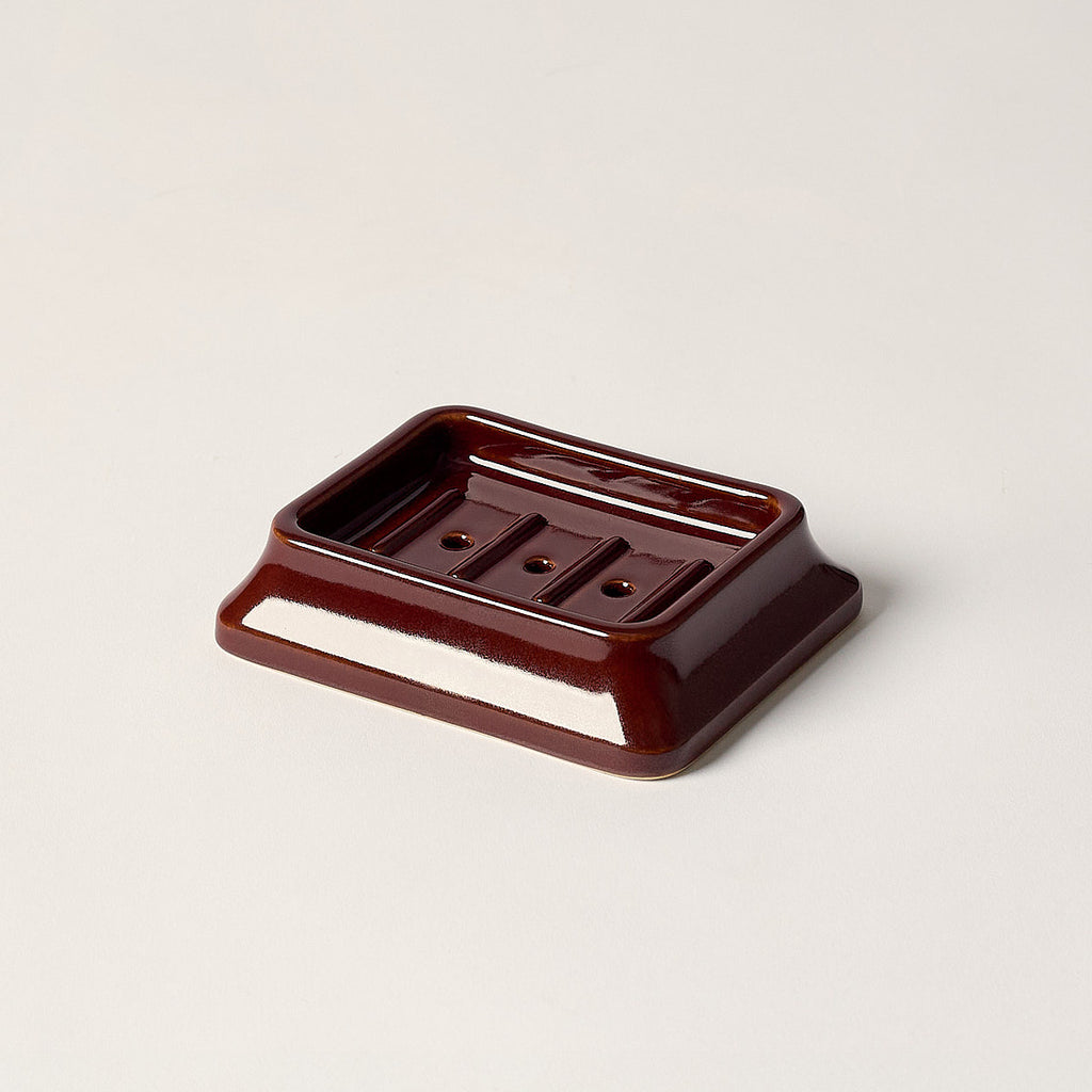 Eden Soap Dish, Burnt Umber – Rookwood Pottery