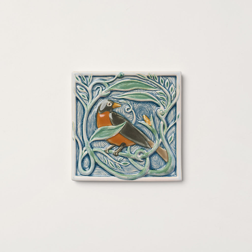 Revival Bird Tile, Robin - Winterberry – Rookwood Pottery