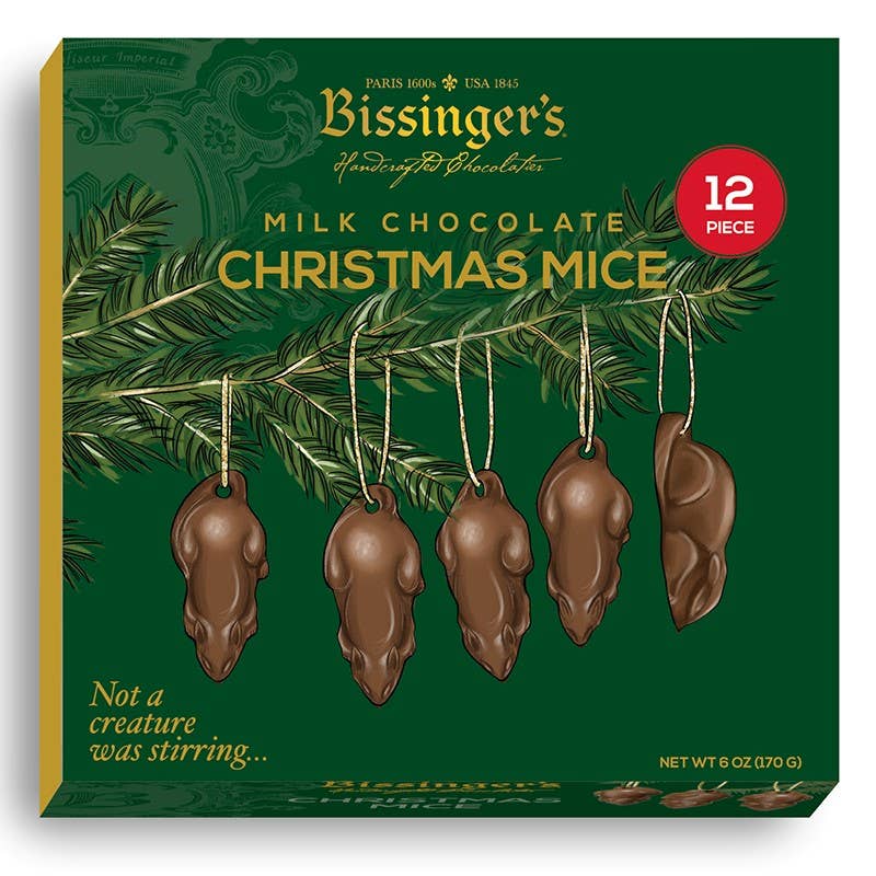 Bissinger s Chocolate Mice Ornaments 12 PC Rookwood Pottery