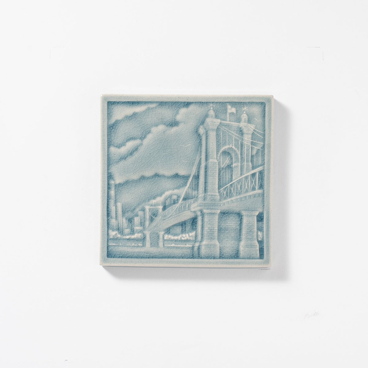 Roebling Bridge Tile, Teton – Rookwood Pottery