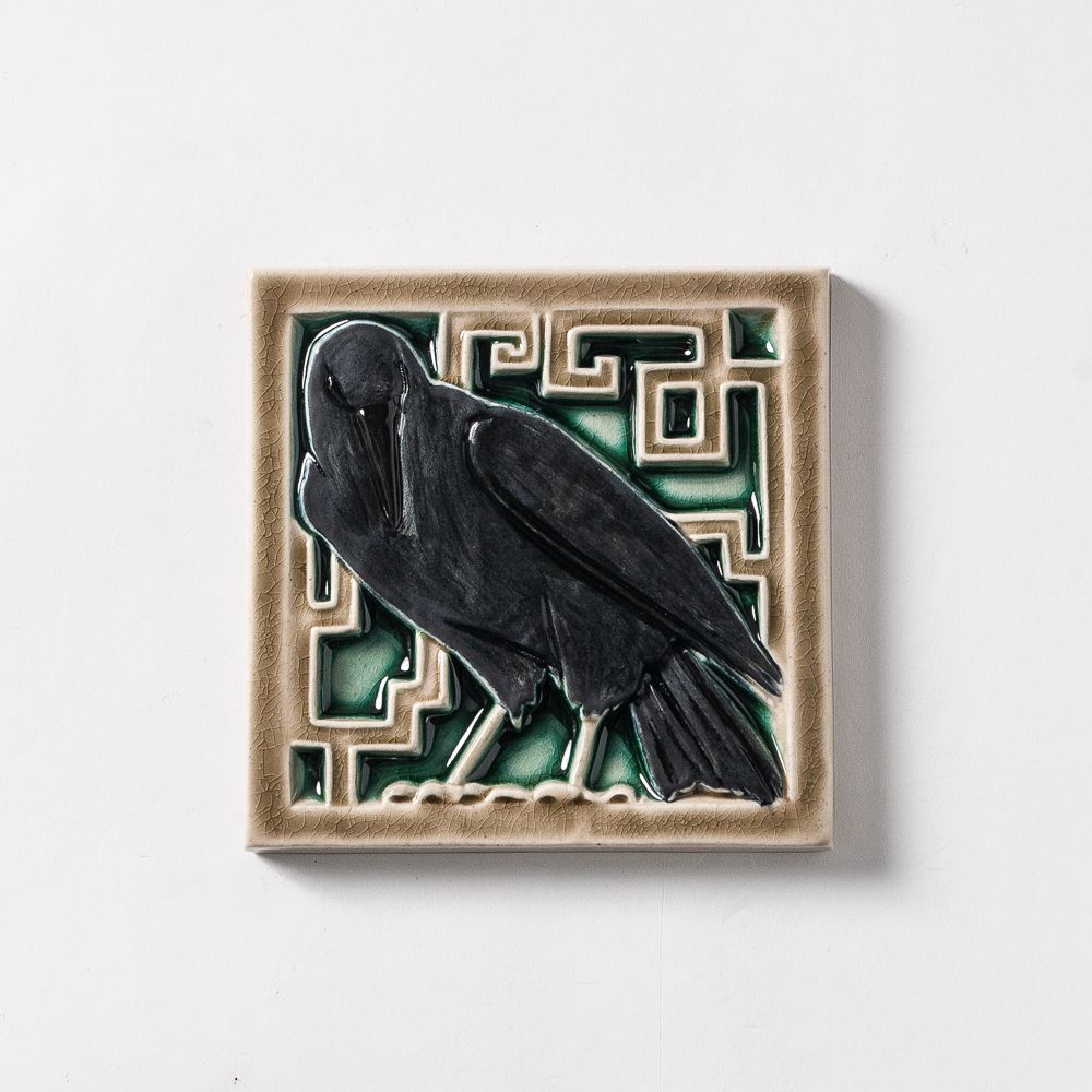 Whitman Rook Tile - Enchanted – Rookwood Pottery