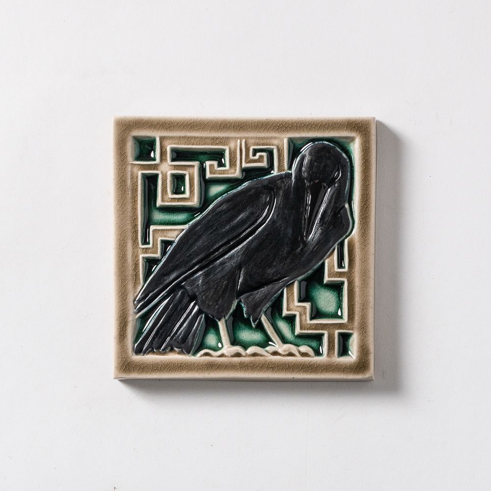 Whitman Rook Tile - Enchanted – Rookwood Pottery