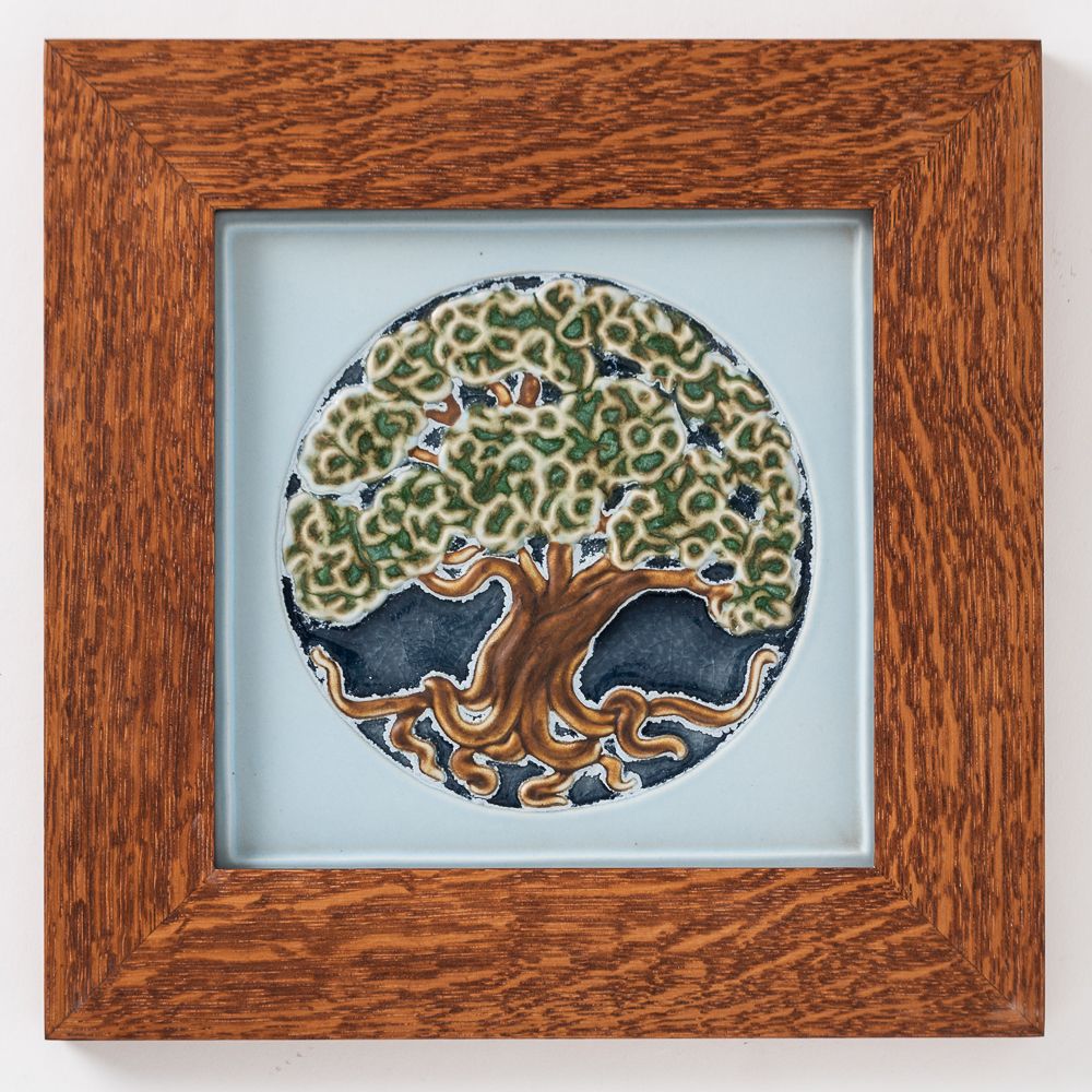 Tree of Life Tile, Winter – Rookwood Pottery