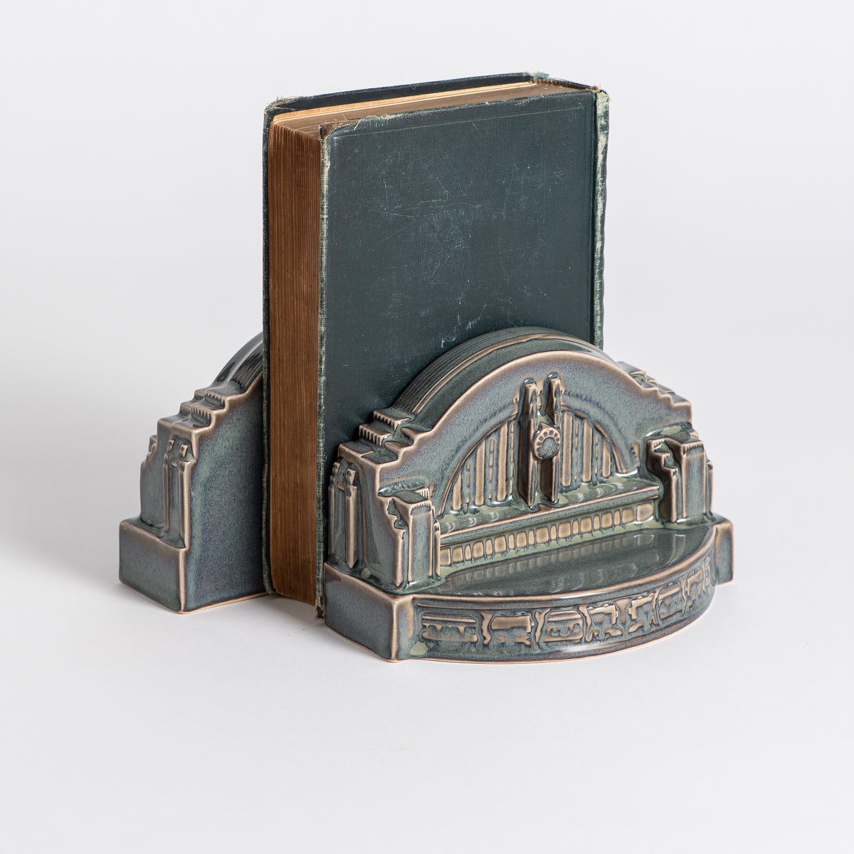 Union Terminal Bookend Set -Barbary Coast – Rookwood Pottery